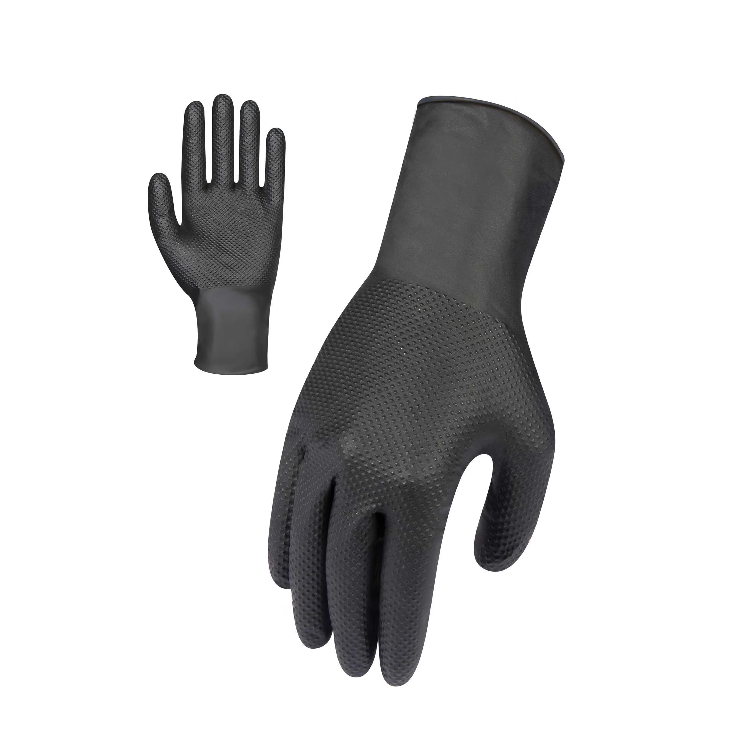 Force 360 -SafeTouch Disposable Nitrile - Industrial - Black (100 Pair ...