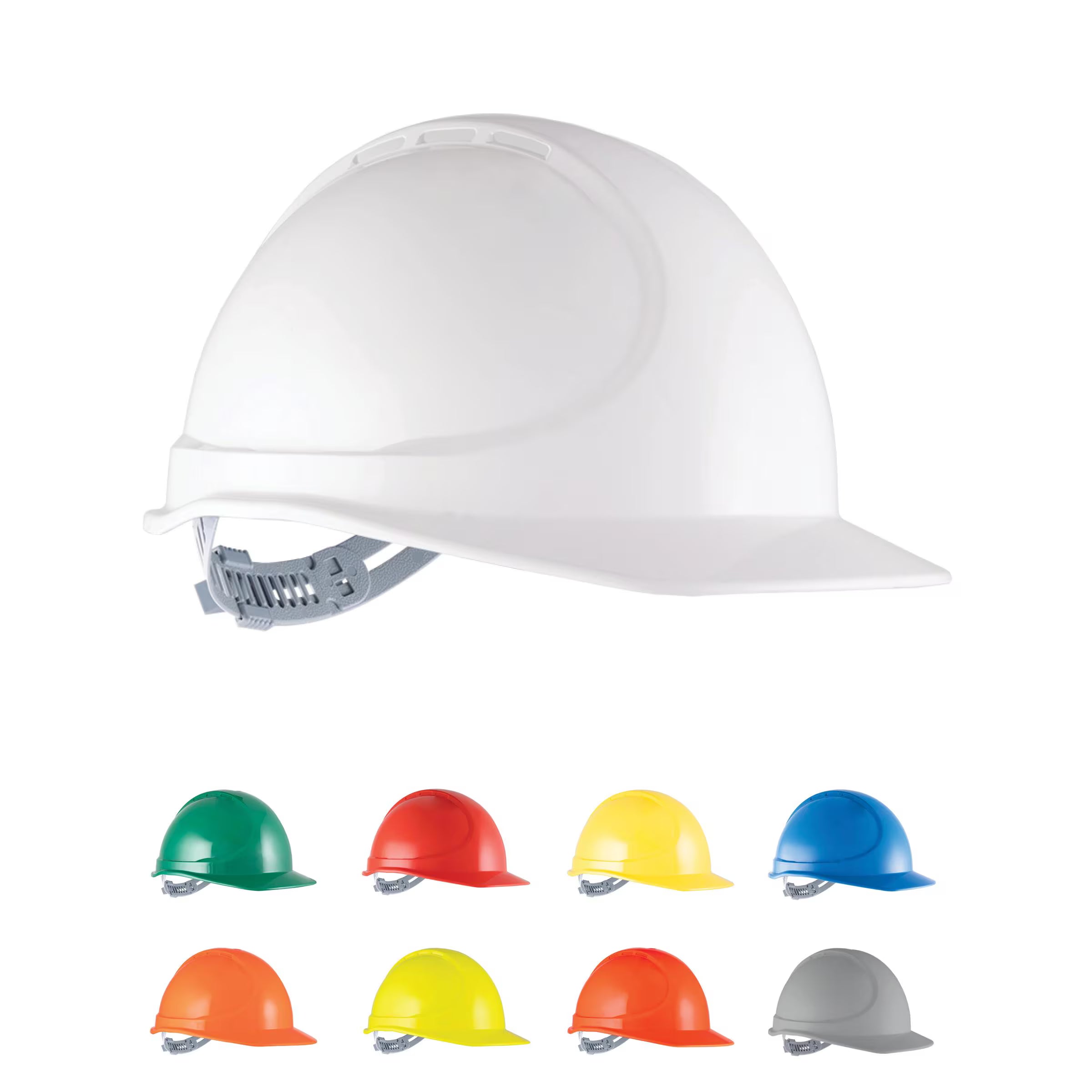 Force 360 - GTE4 Essential 1 ABS NON-Vented Hard Hat w/Slide Lock Harn ...
